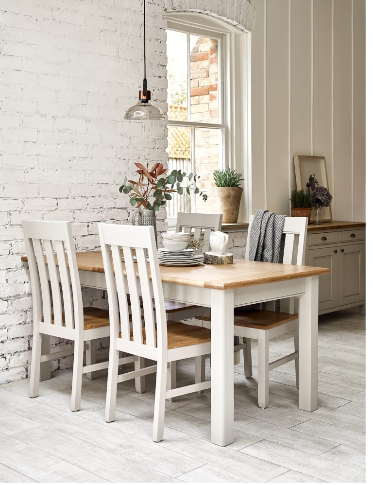 Set of 2 Padstow Slat Back Dining Chairs M S