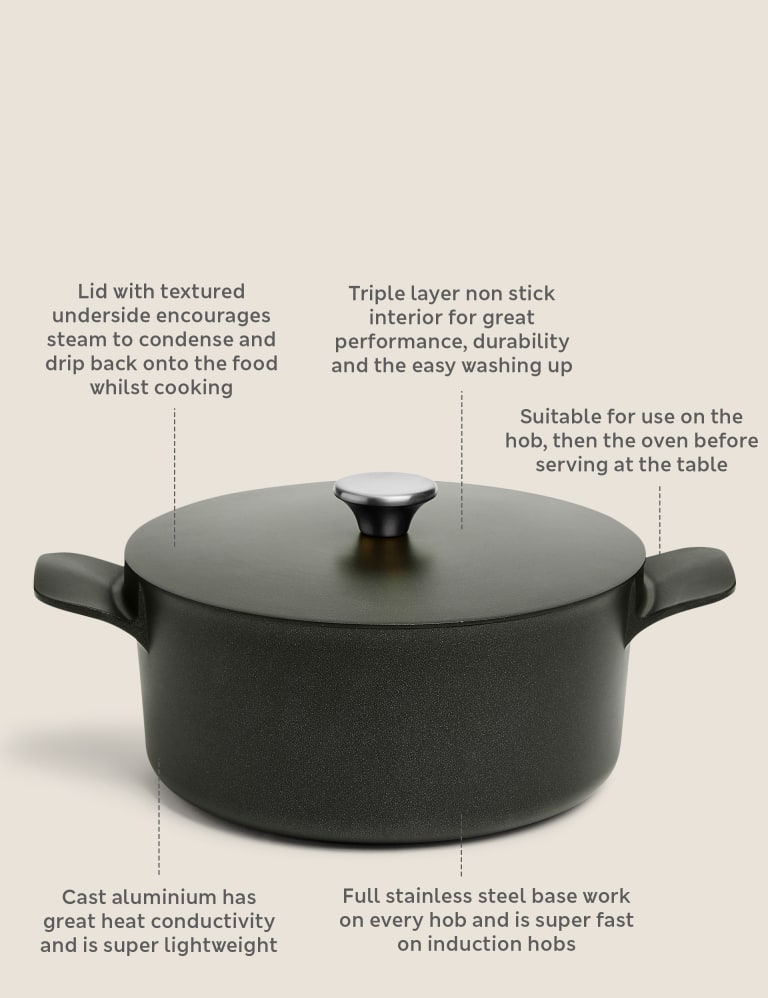 Cast Aluminium 5L Casserole Dish | M&S Collection | M&S