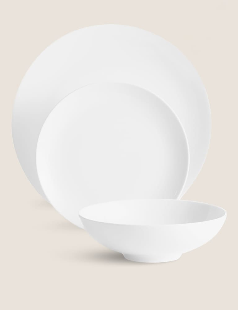 12 Piece Maxim Coupe Dinner Set | M&S Collection | M&S
