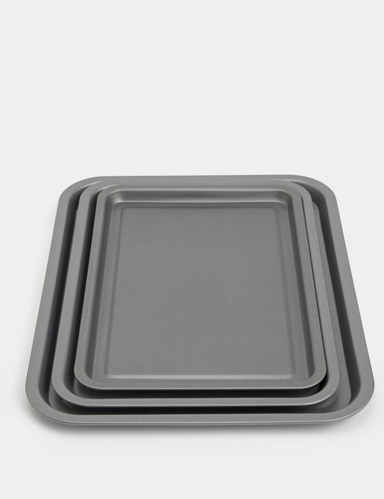 3 Piece Carbon Steel Oven Trays | M&S Collection | M&S