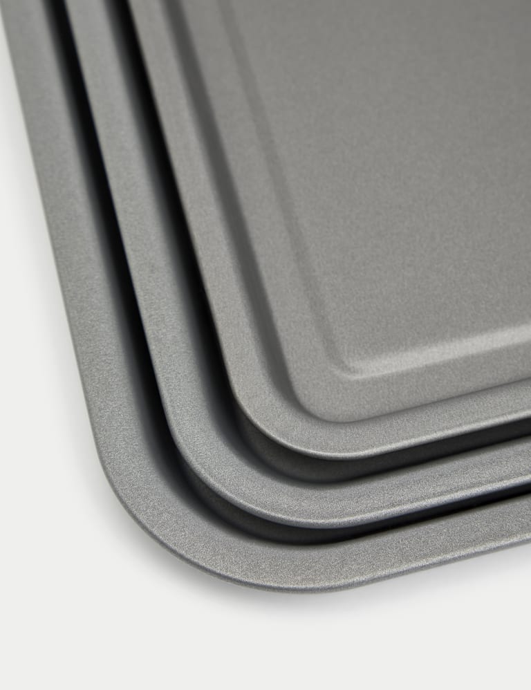 3 Piece Carbon Steel Oven Trays | M&S Collection | M&S