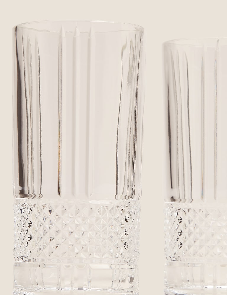 Set of 4 Adeline Hi Ball Glasses | M&S Collection | M&S