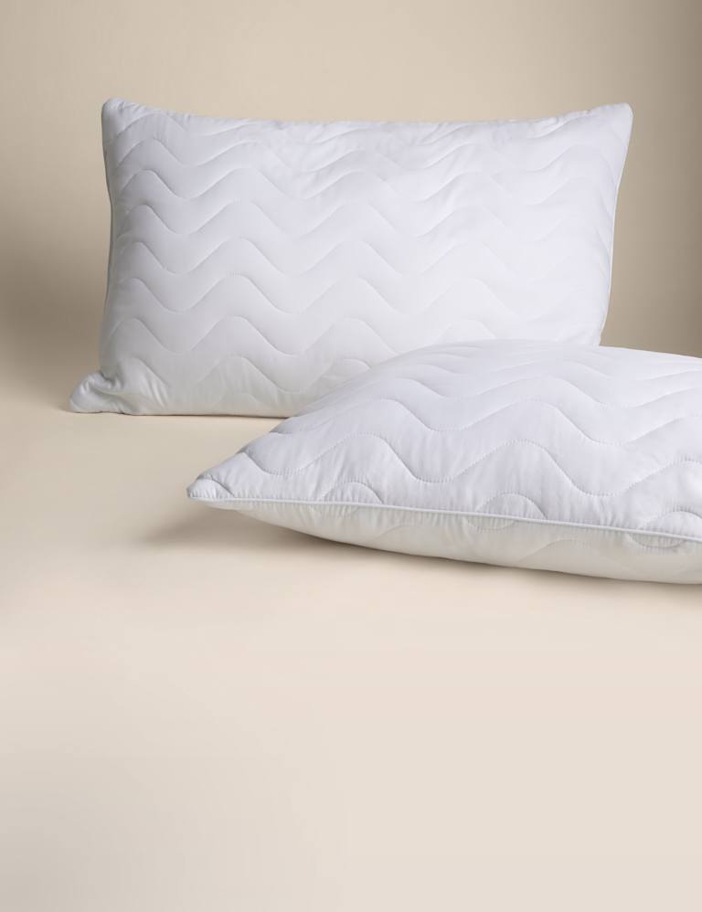 2pk Body Temperature Control Medium Pillows | Body Sensor™ | M&S