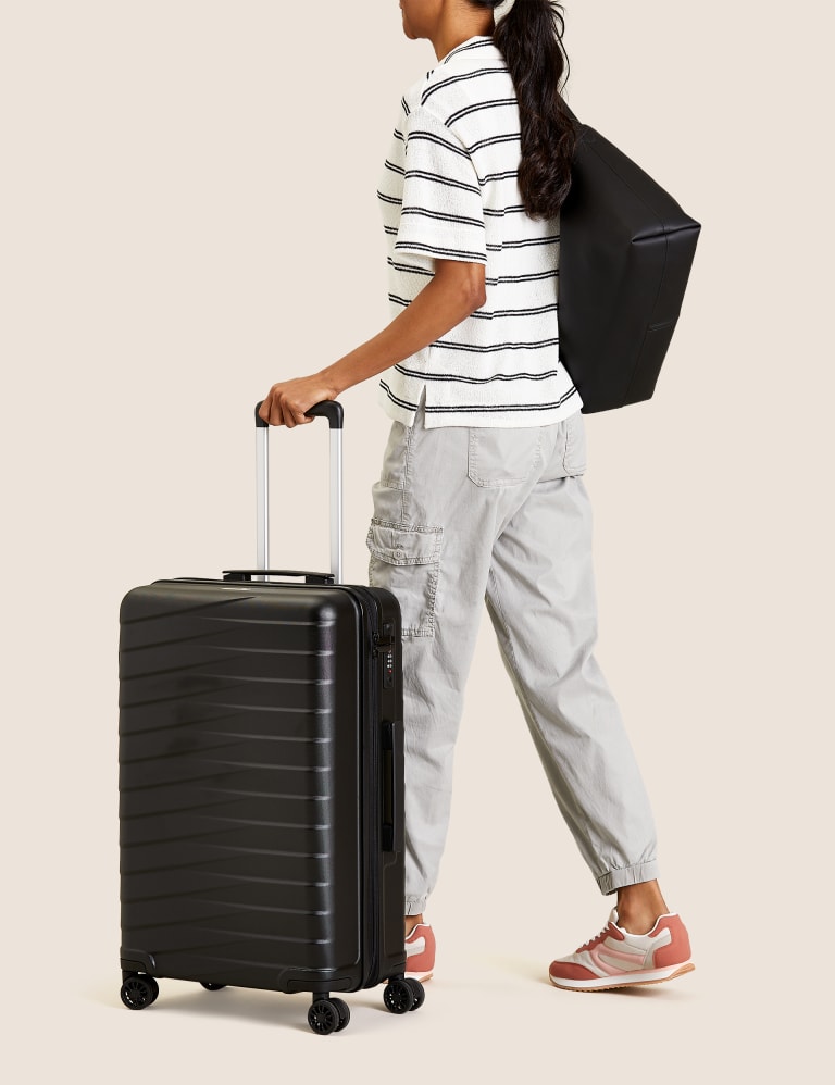 Oslo 4 Wheel Hard Shell Medium Suitcase | M&S Collection | M&S