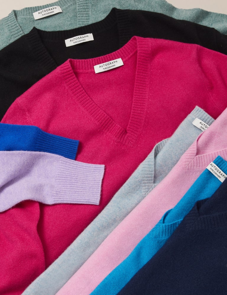 Pure Cashmere V-Neck Jumper | Autograph | M&S