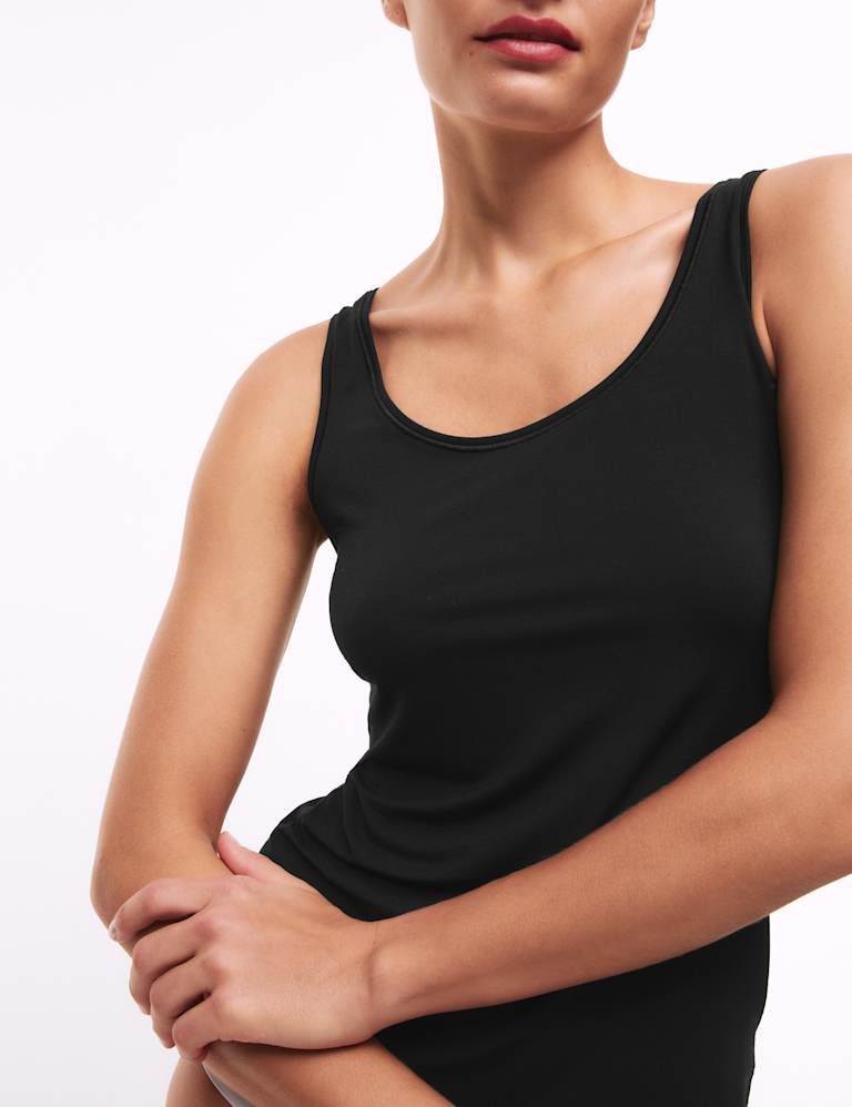 2pk Flexifit™ Modal Rich Vests | Body by M&S | M&S