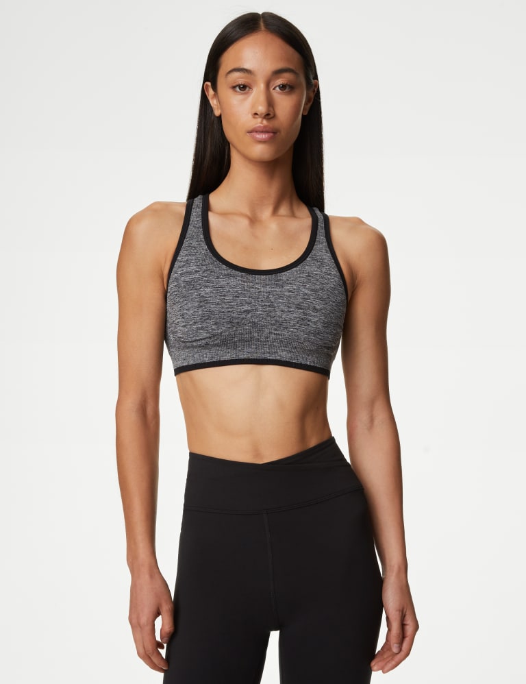 Reversible Seamless Medium Support Sports Bra | Goodmove | M&S