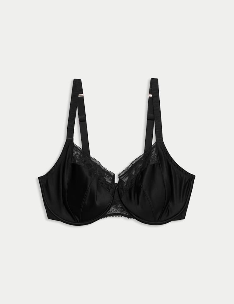 Silk & Lace Wired Balcony Bra (F-H) | Rosie | M&S