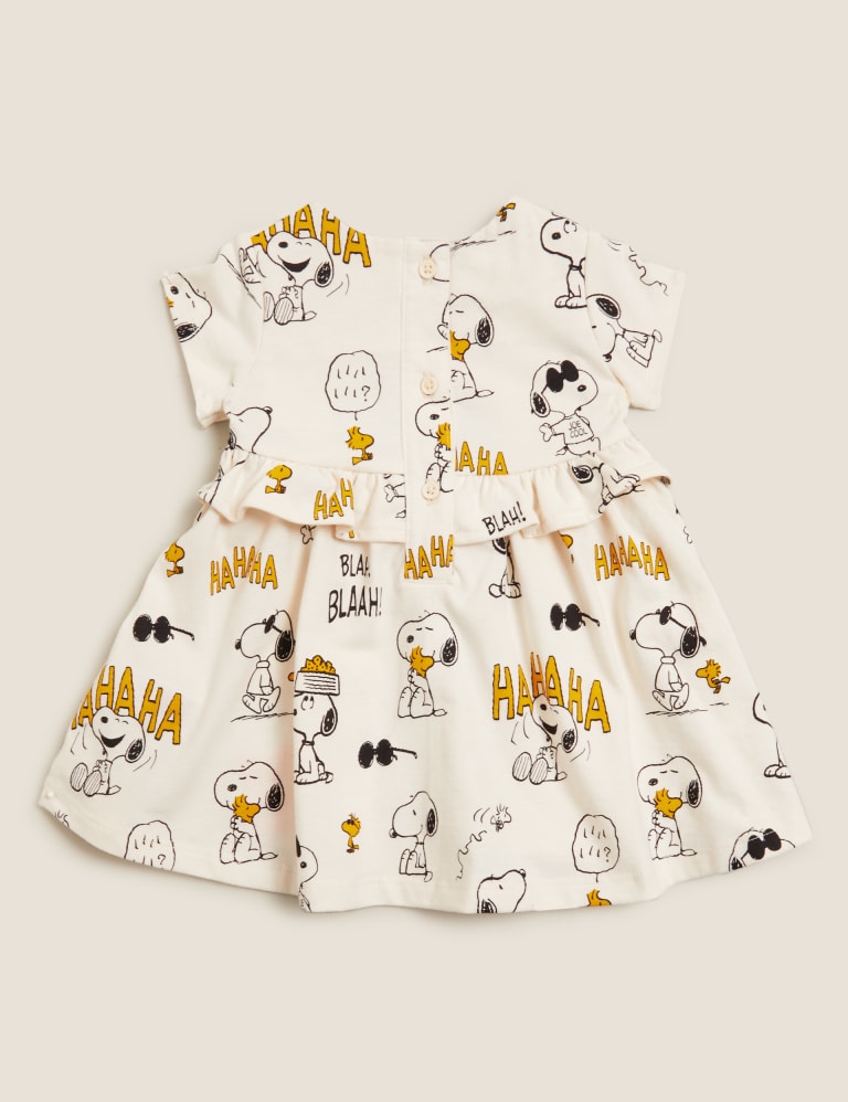 Pure Cotton Snoopy™ Dress (7lbs - 3 Yrs) | M&S IE