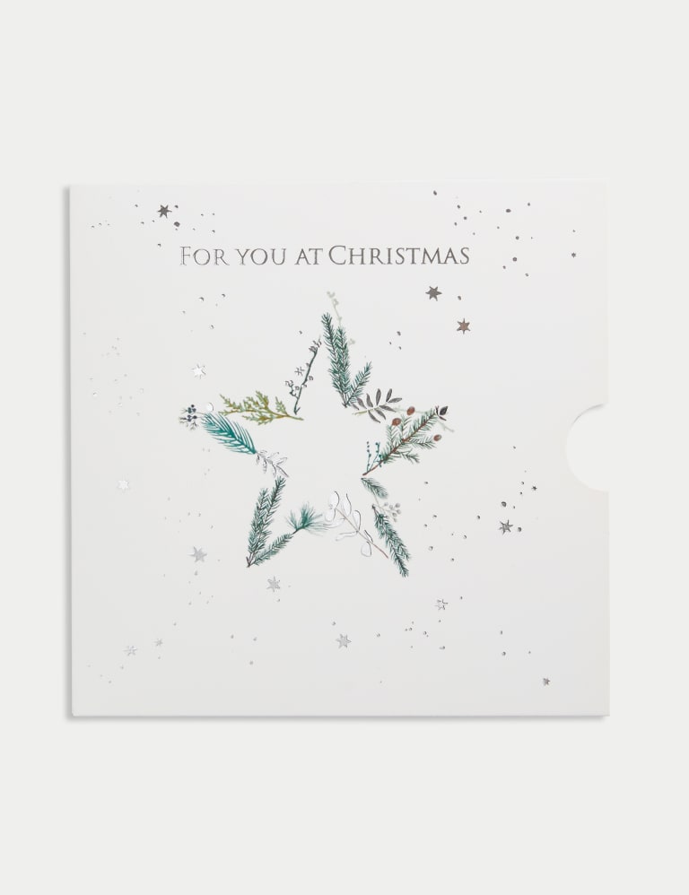 Xmas Silver Star Gift Card | M&S