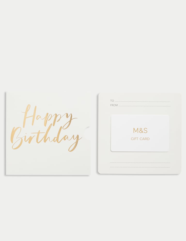 Gold Happy Birthday Gift Card | M&S