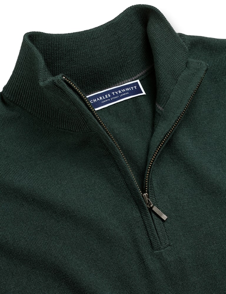 Pure Merino Wool Half Zip Jumper | Charles Tyrwhitt | M&S