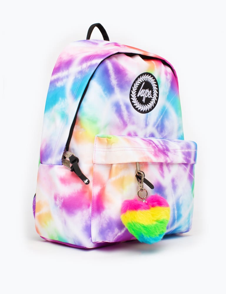 Kids' Rainbow Heart Tie Dye Backpack | Hype | M&S