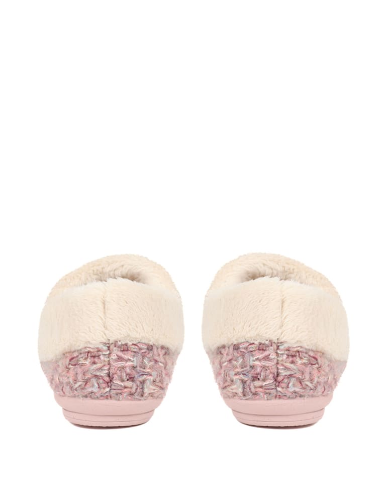 Faux Fur Lined Round Toe Slippers | Jones Bootmaker | M&S